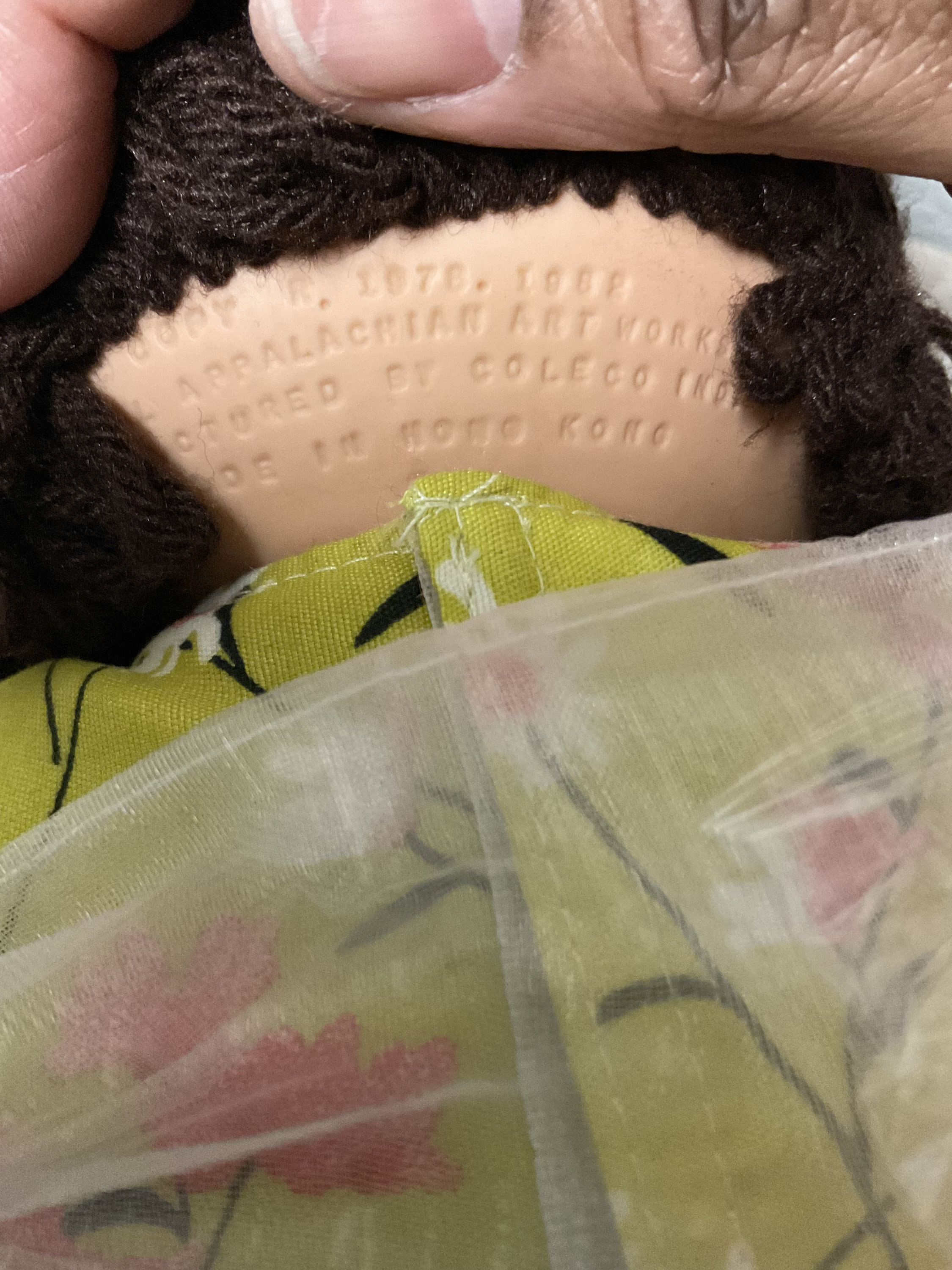 Vintage Cabbage Patch Kid Girl Hong Kong P Factory 1985 Brown Hair ...