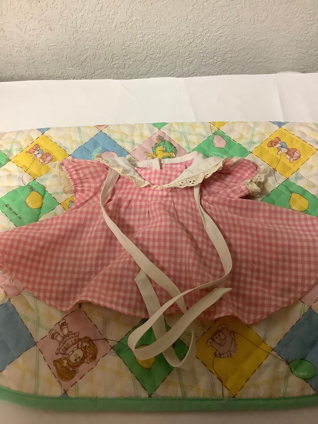 Vintage Cabbage Patch Kids Pink Gingham Swing Dress OK Factory - Etsy