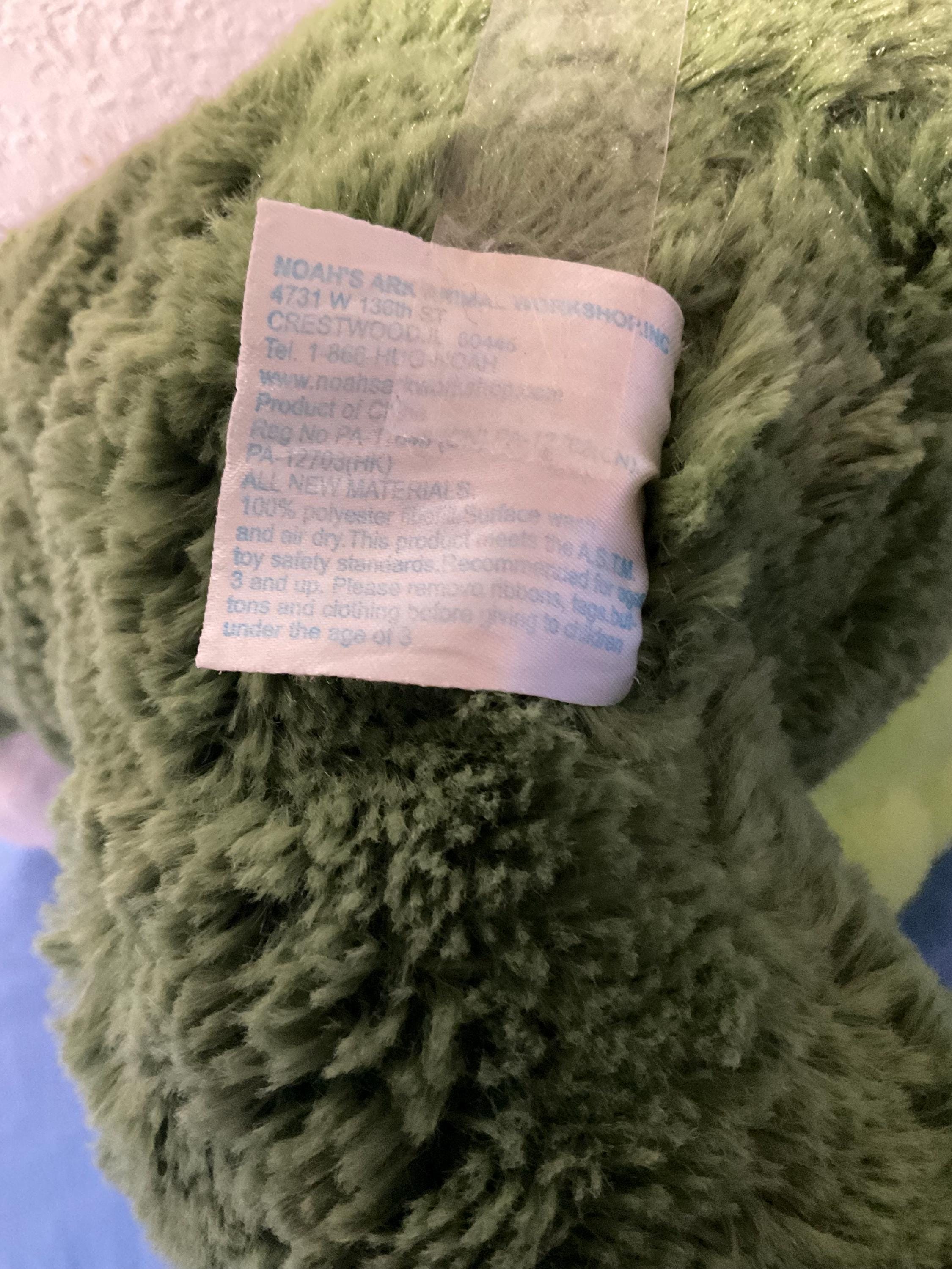 Noah’s Ark Workshop Restored Plush Green Frog Stuffed Animals Plush ...