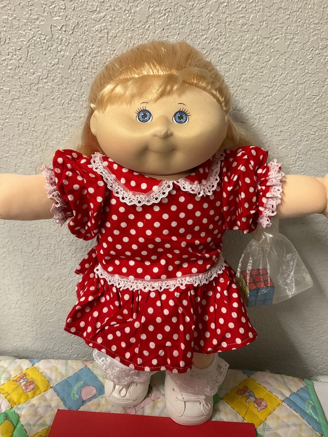 Vintage Cabbage Patch Kid Girl RARE HASBRO 10th Edition Blonde Cornsilk ...