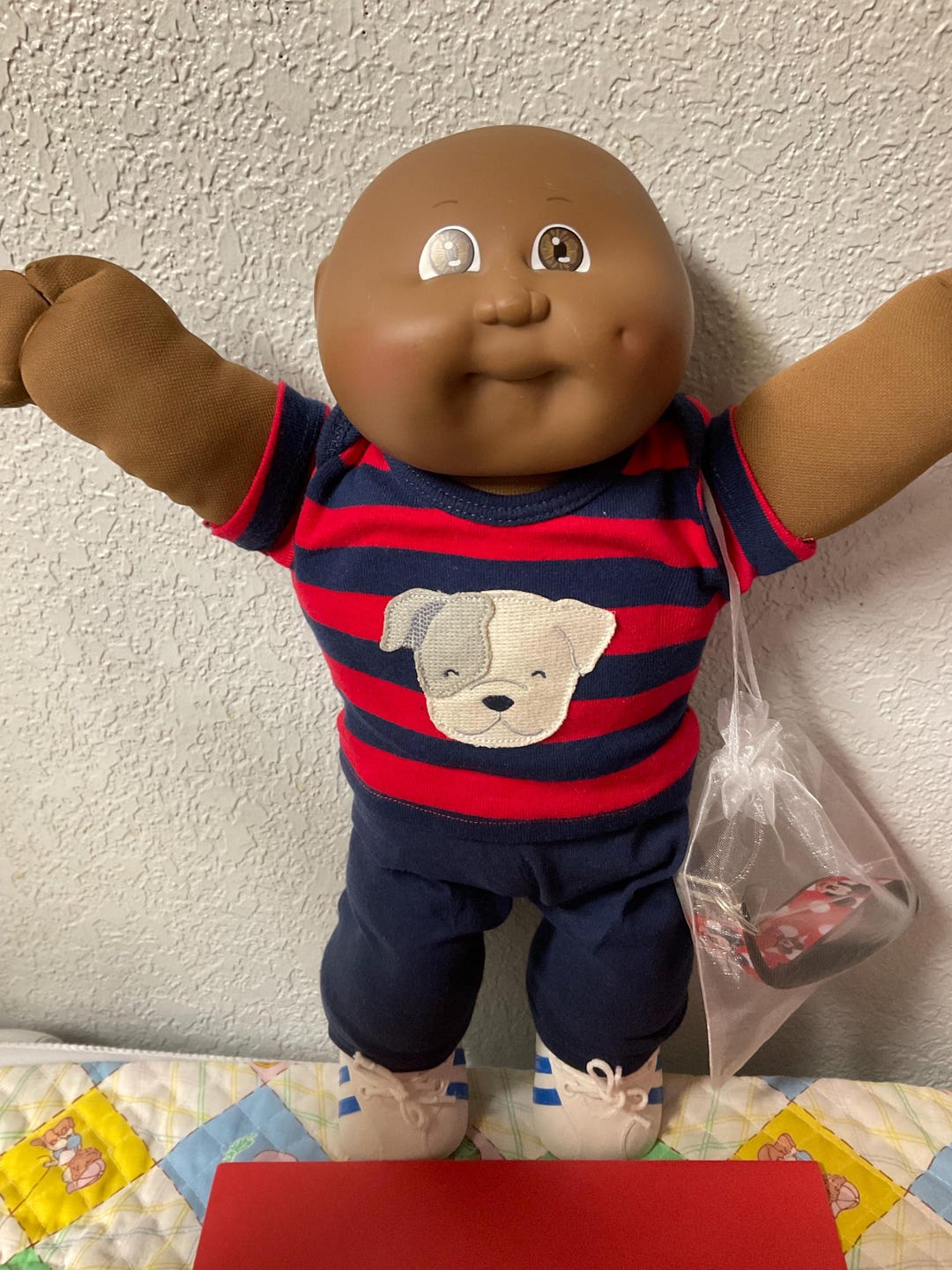 Vintage Cabbage Patch Kid African American Bald Boy Brown Eyes Hong ...