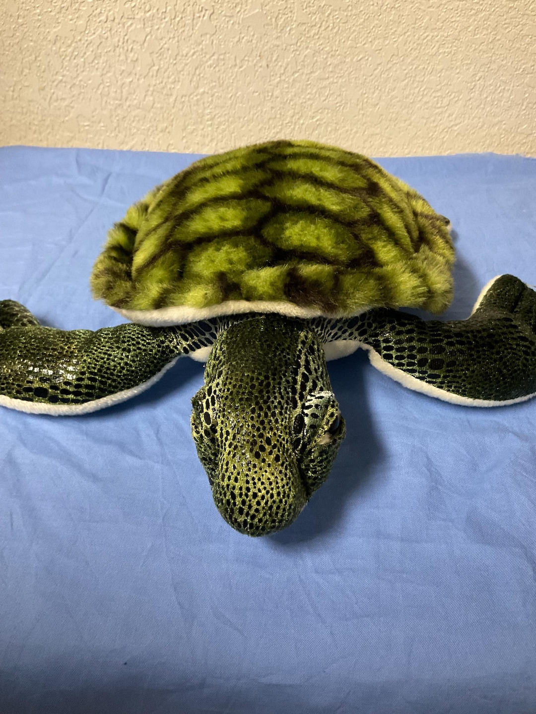 Fiesta Toys Plush Green and Black Turtle Plush Toys Stuffed Animals ...