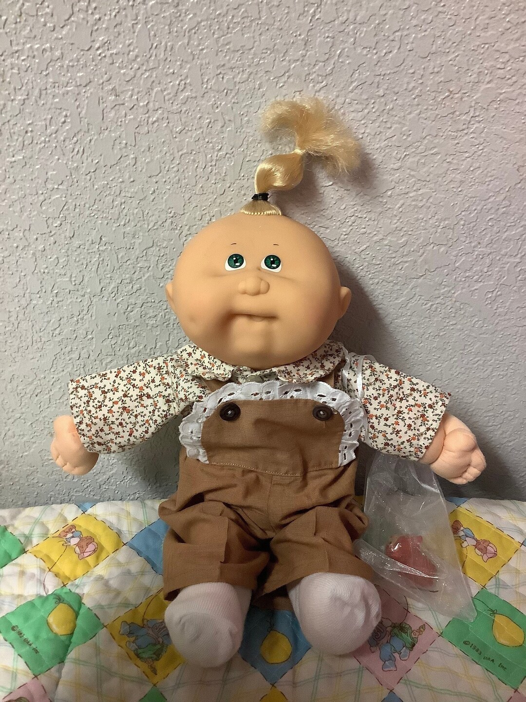 Vintage Cabbage Patch Kid Harder to Find Head Mold 18 Blonde Tuft Green ...