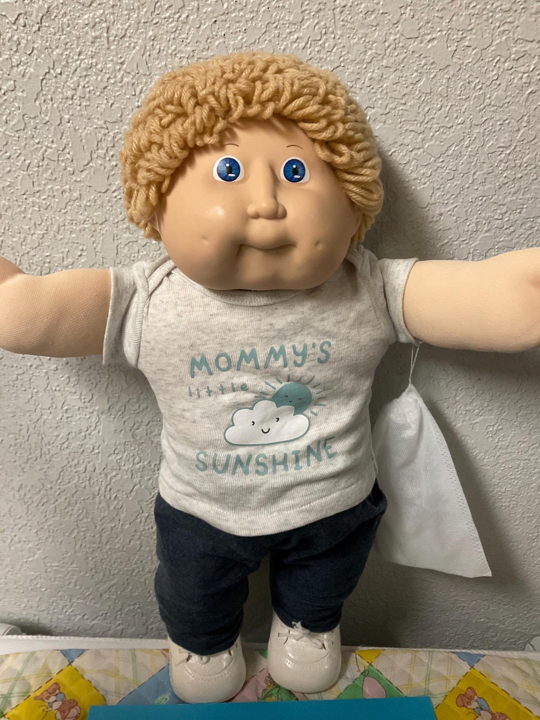 Vintage Cabbage Patch Kid Boy Wheat Hair Blue Eyes Harder to Find Head ...