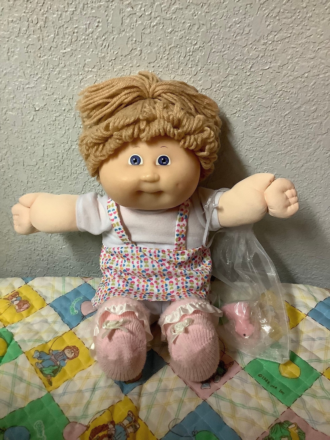 Cute Vintage Cabbage Patch Kid Toddler Head Mold 3 1988 Wheat Pony ...