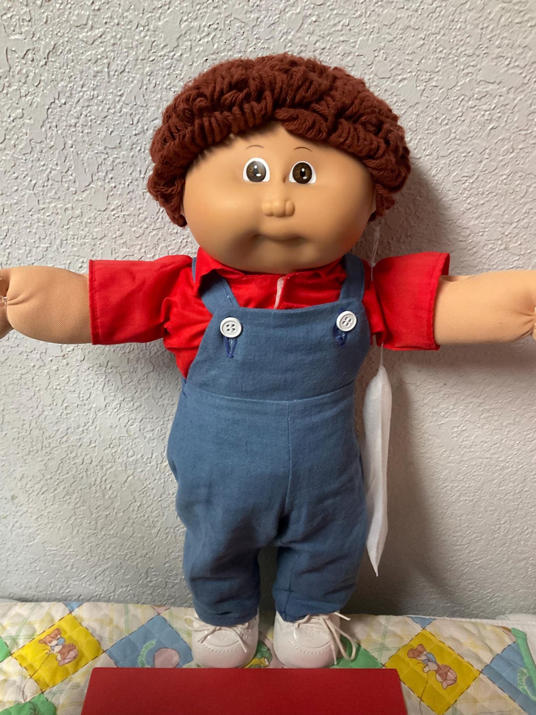 Vintage Cabbage Patch Kid Boy Auburn Hair Brown Eyes Head Mold #1 1985 ...