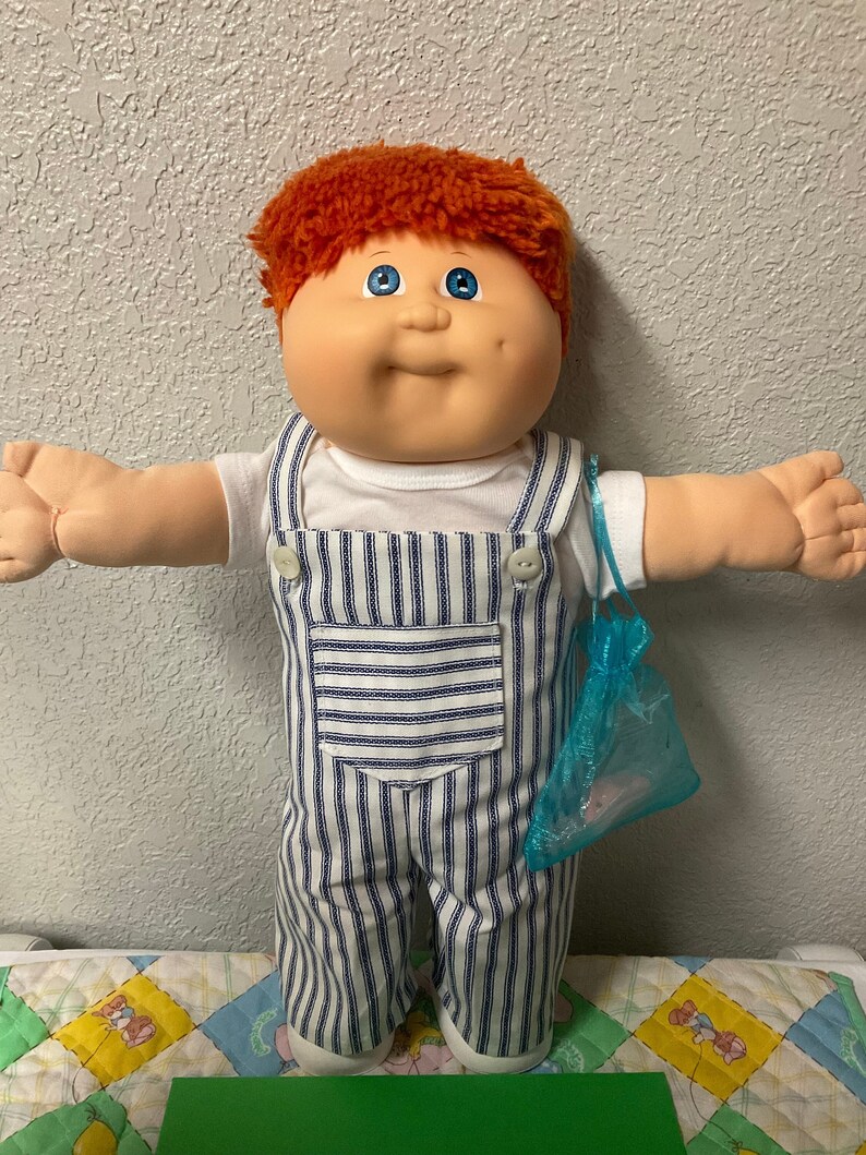 RARE Vintage Cabbage Patch Kid Designer Line Boy Red Hair Blue Eyes Head Mold 3 1989 P Factory ...