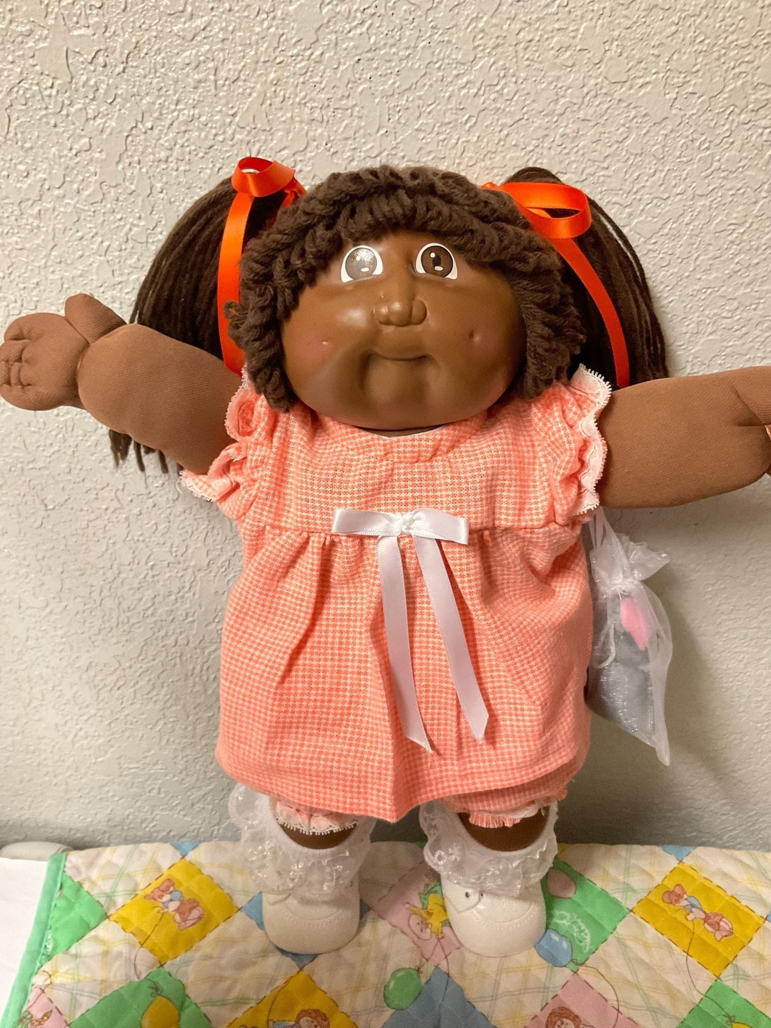Vintage Cabbage Patch Kid Girl 1st Edition African American Hong Kong ...