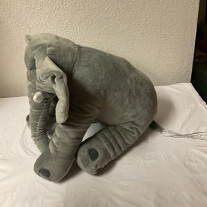 Plush Grey Elephant Stuffed Animals Gifts for Collectors Kids Children ...