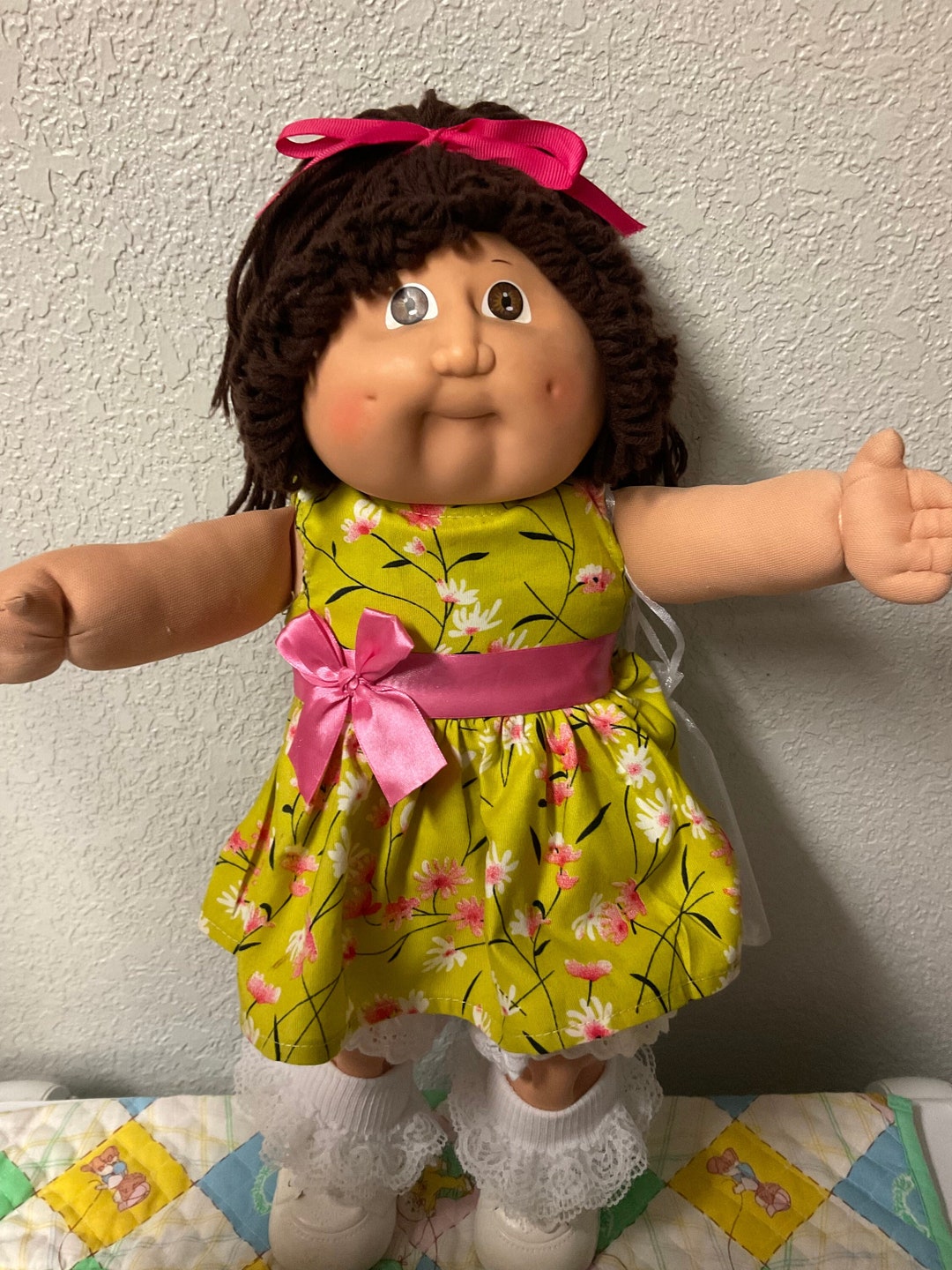 Vintage Cabbage Patch Kid Girl Hong Kong P Factory 1985 Brown Hair ...