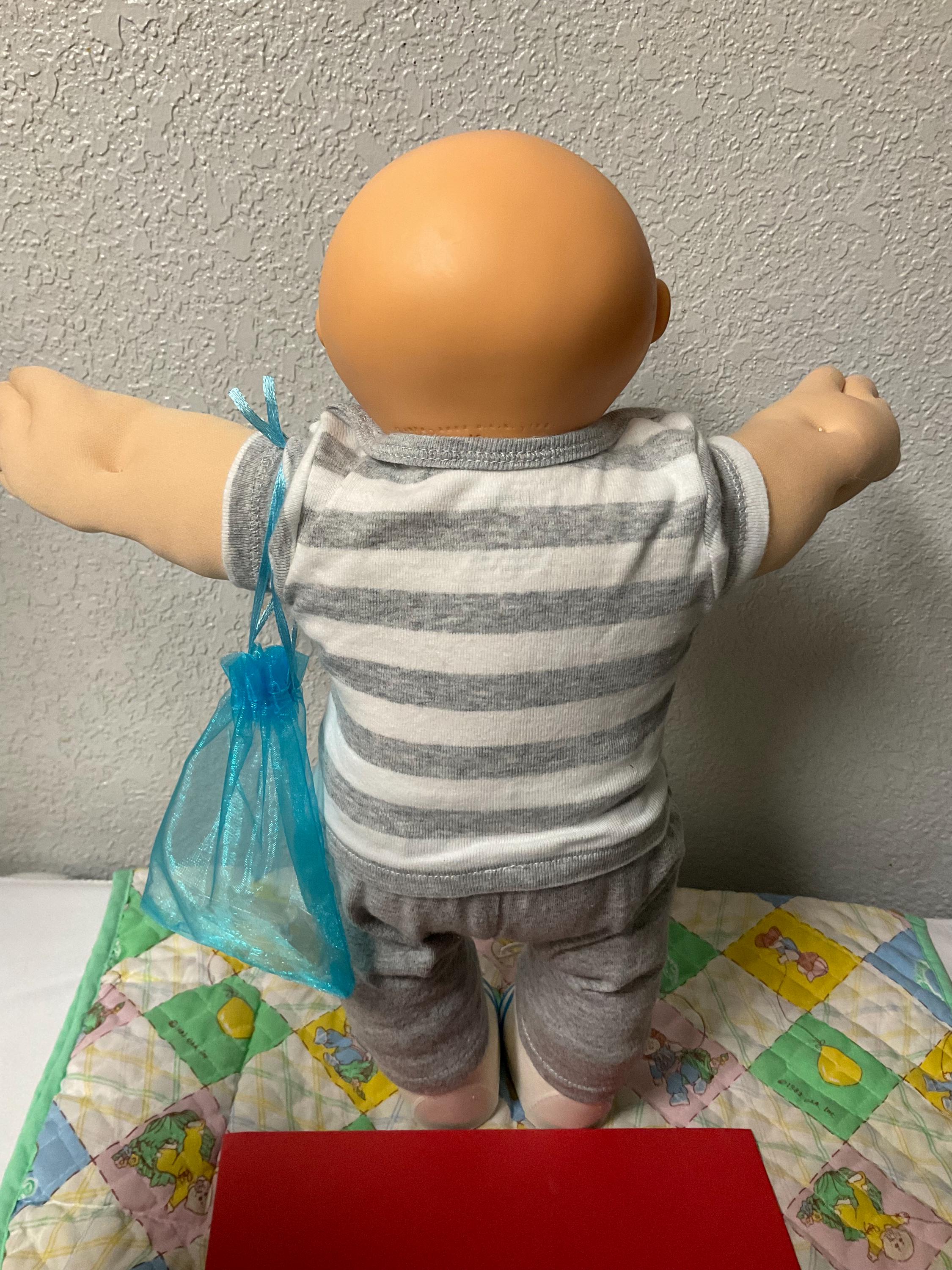 Very RARE Vintage Cabbage Patch Kid Bald Boy Blue Eyes P & L on Tag ...