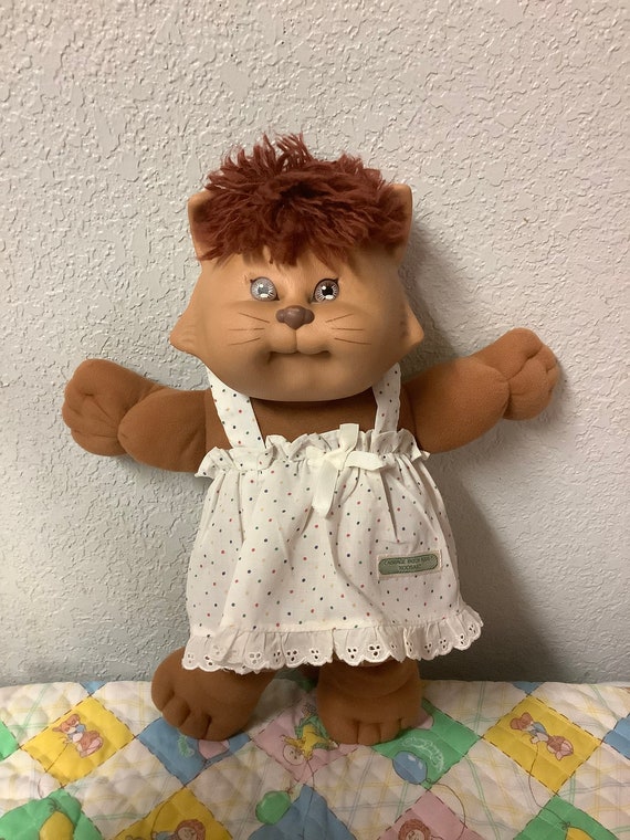 Vintage Cabbage Patch Kids Koosas Cat Auburn Hair Brown Eyes KT Factory 1984 Collectibles Collectors Doll All Occasions Etsy Canada
