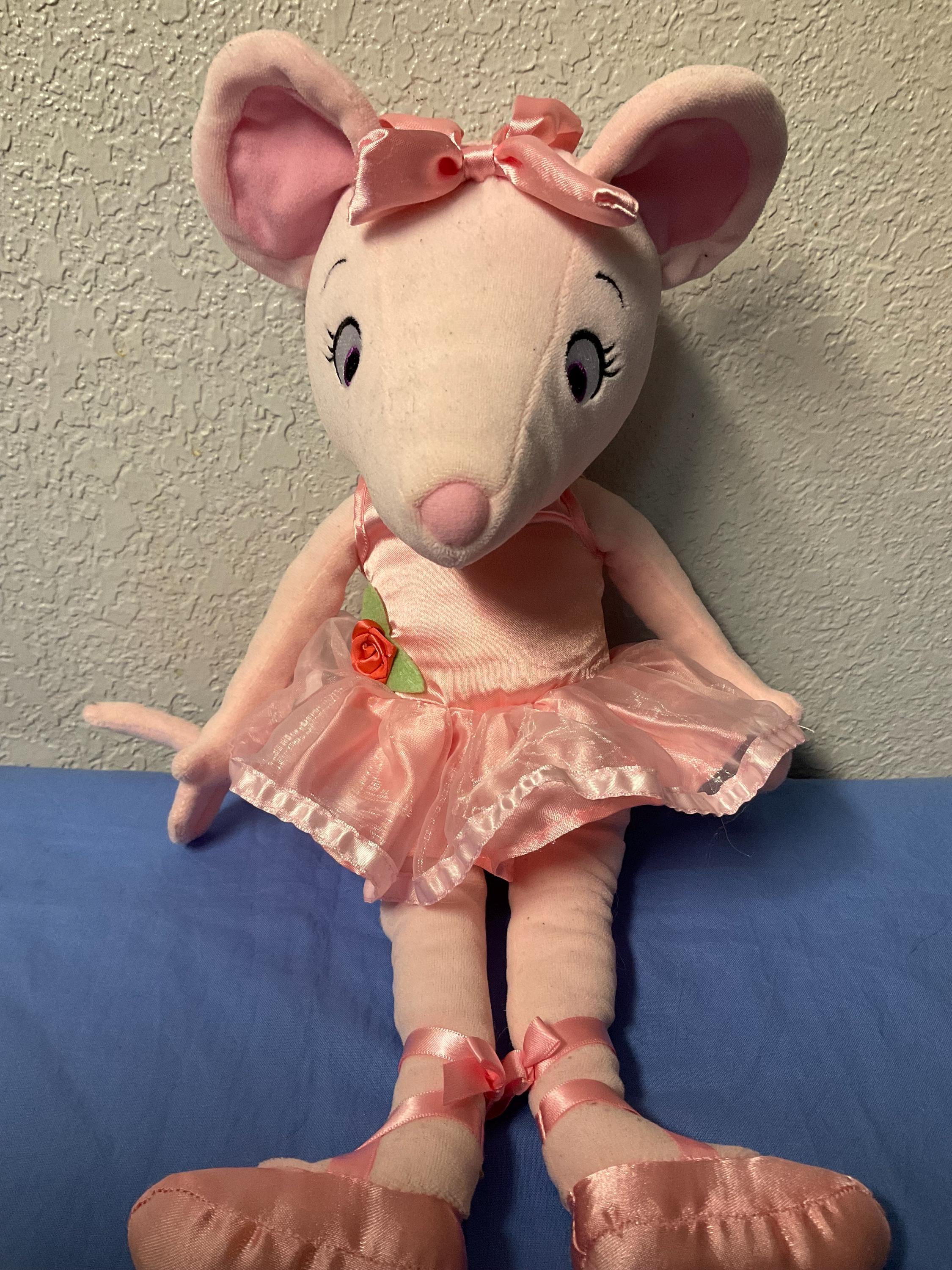 Angelina Ballerina Sababa Toys Stuffed Animals Plush Pink Rat Pink Tutu ...