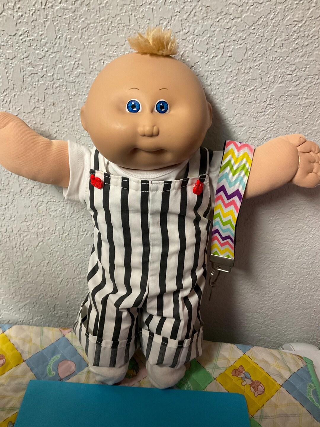 Vintage Cabbage Patch Kid Preemie Boy Wheat Hair Tuft Blue Eyes Head ...