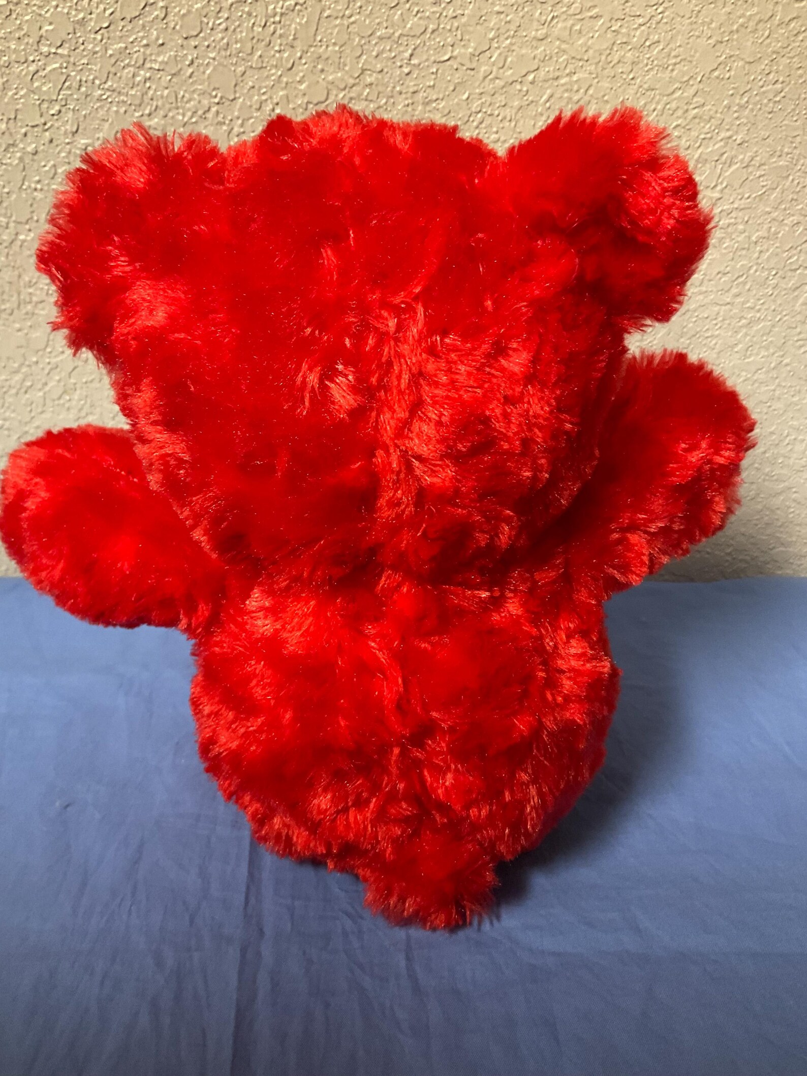 Kelly Toy Plush Red Teddy Bear With Beige Satin Bow Plush Toys Stuffed ...