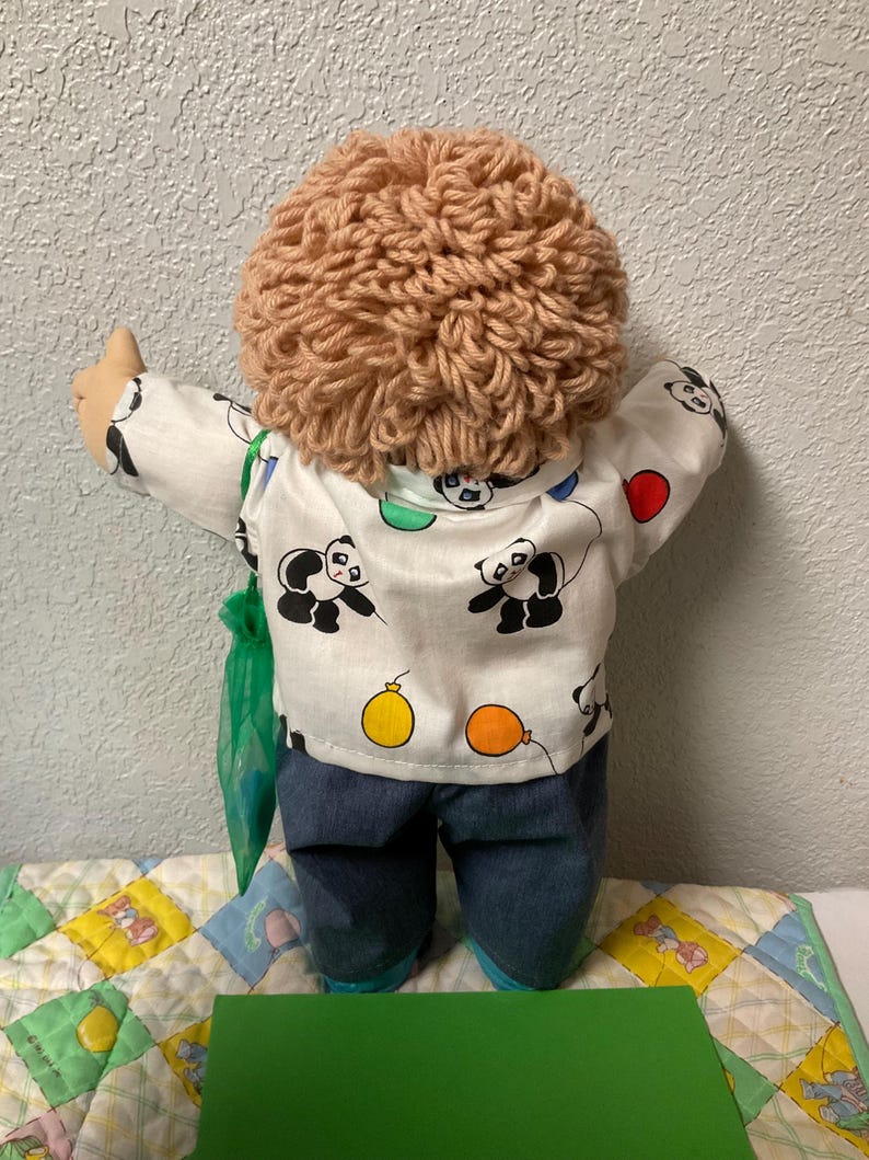 RARE Vintage Cabbage Patch Kid Boy Champagne Hair Blue Eyes Hong Kong ...