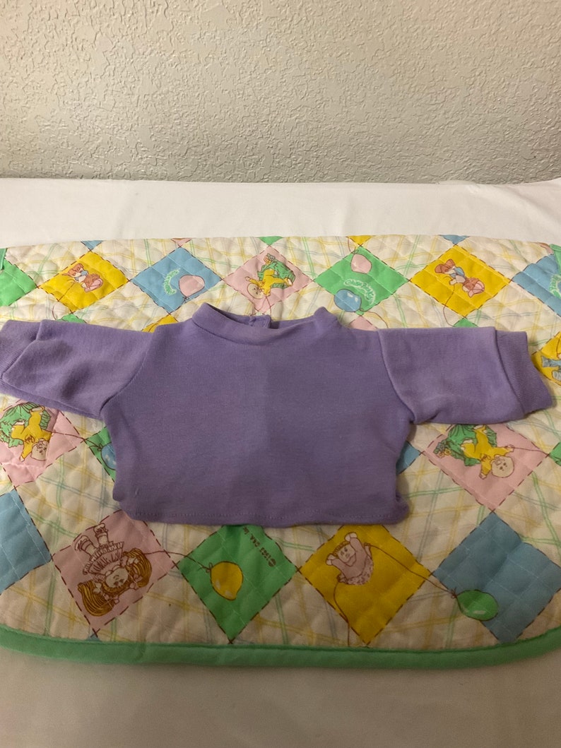 Vintage Cabbage Patch Kids Designer Line Purple Shirt P Factory 1989 - Etsy