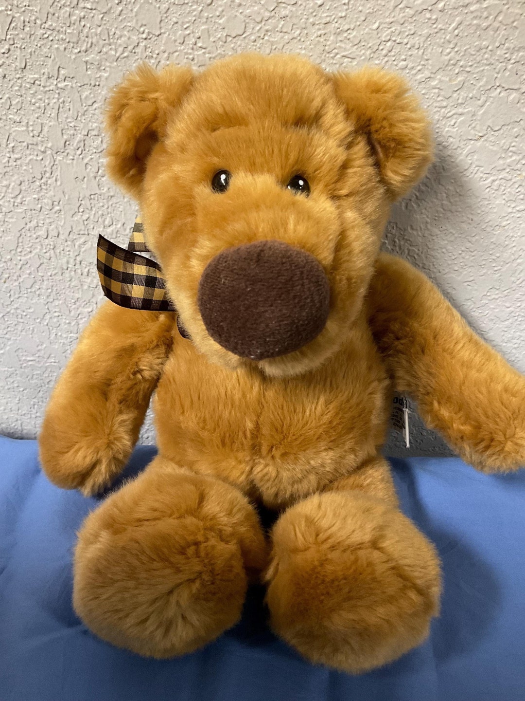 Russ Berrie Vintage Brown Stuffed Bear HODGE Collectibles Nostalgic ...