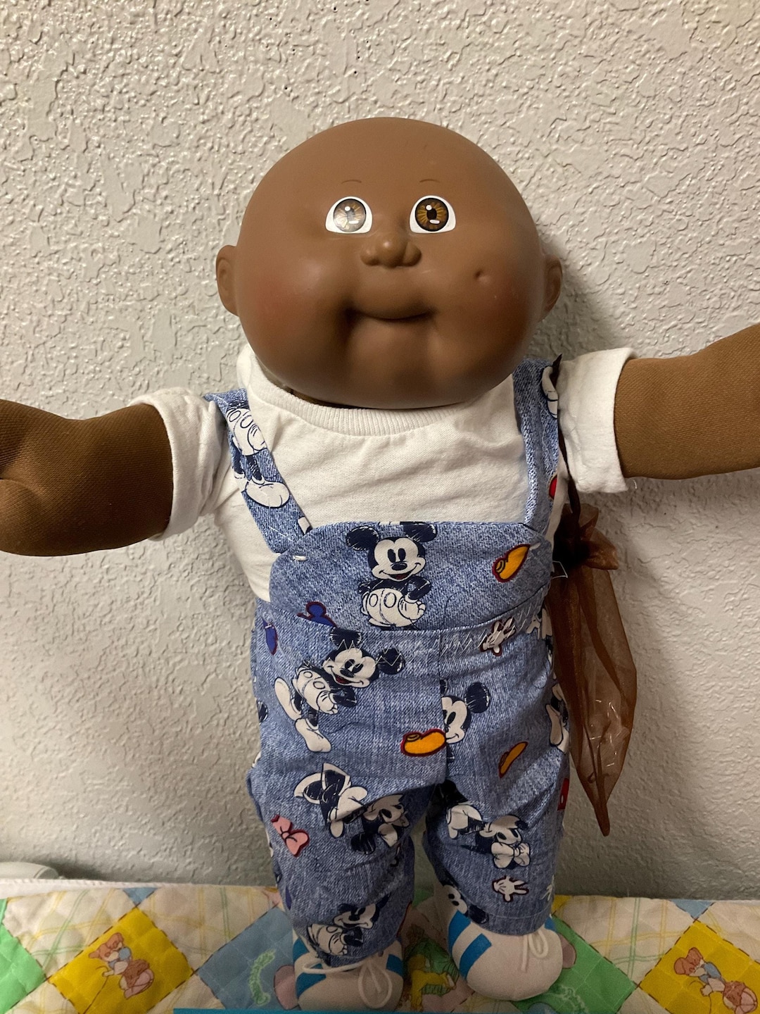 VERY RARE Vintage Cabbage Patch Kid African American Bald Boy Brown ...