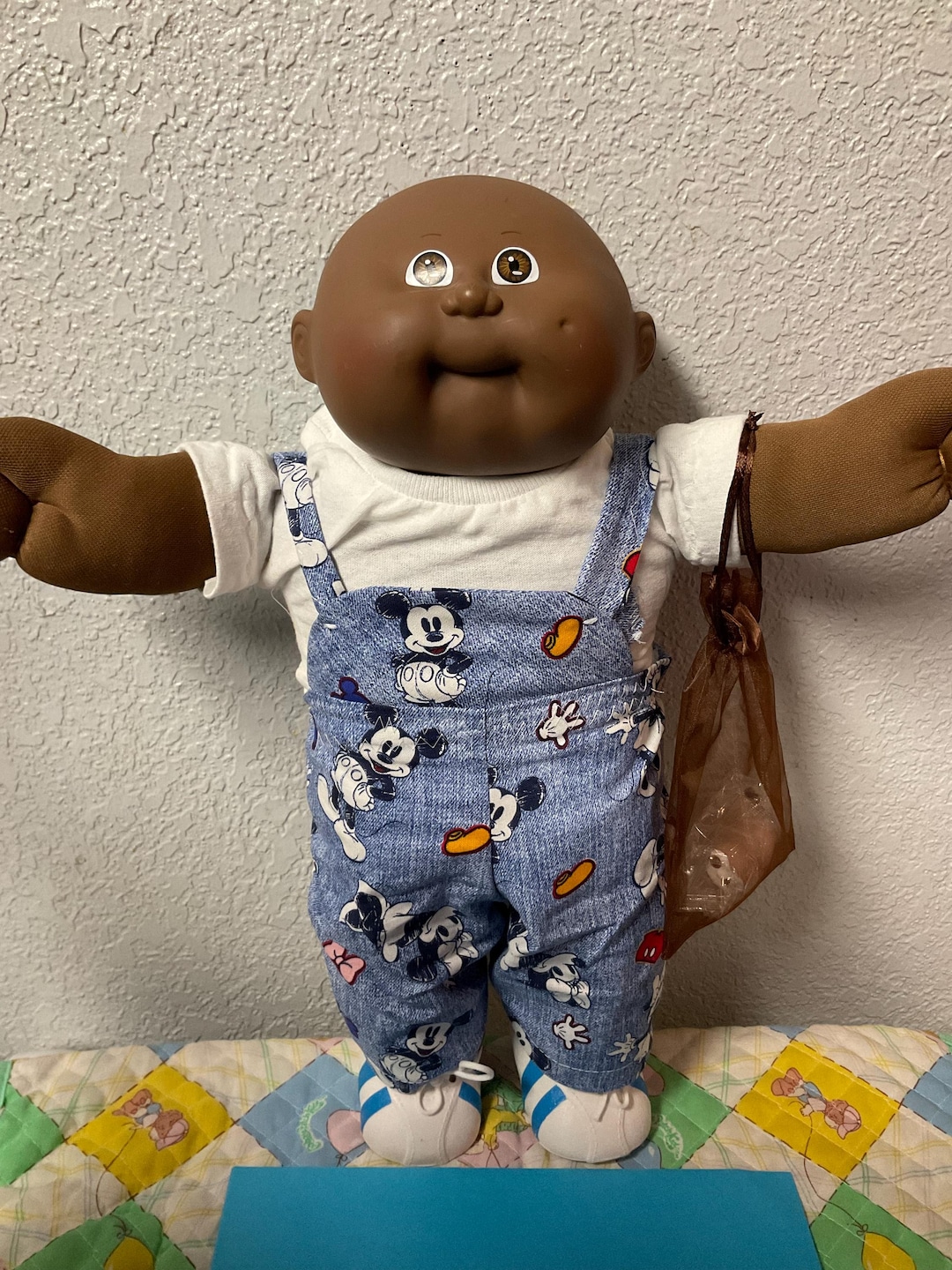 VERY RARE Vintage Cabbage Patch Kid African American Bald Boy Brown ...