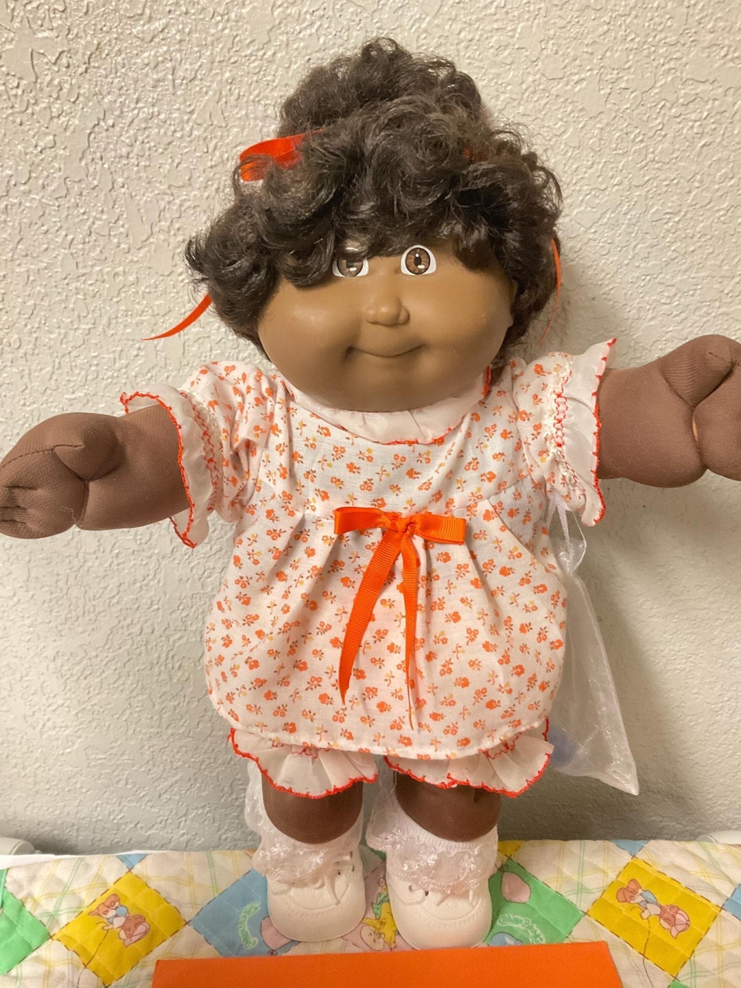 RARE Vintage Cabbage Patch Kid Girl African American Black Cornsilk ...