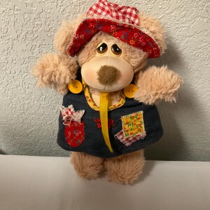 Vintage 1985 Cuddlin' Country Bears "dixie" Stuffed Animal Plush Teddy ...