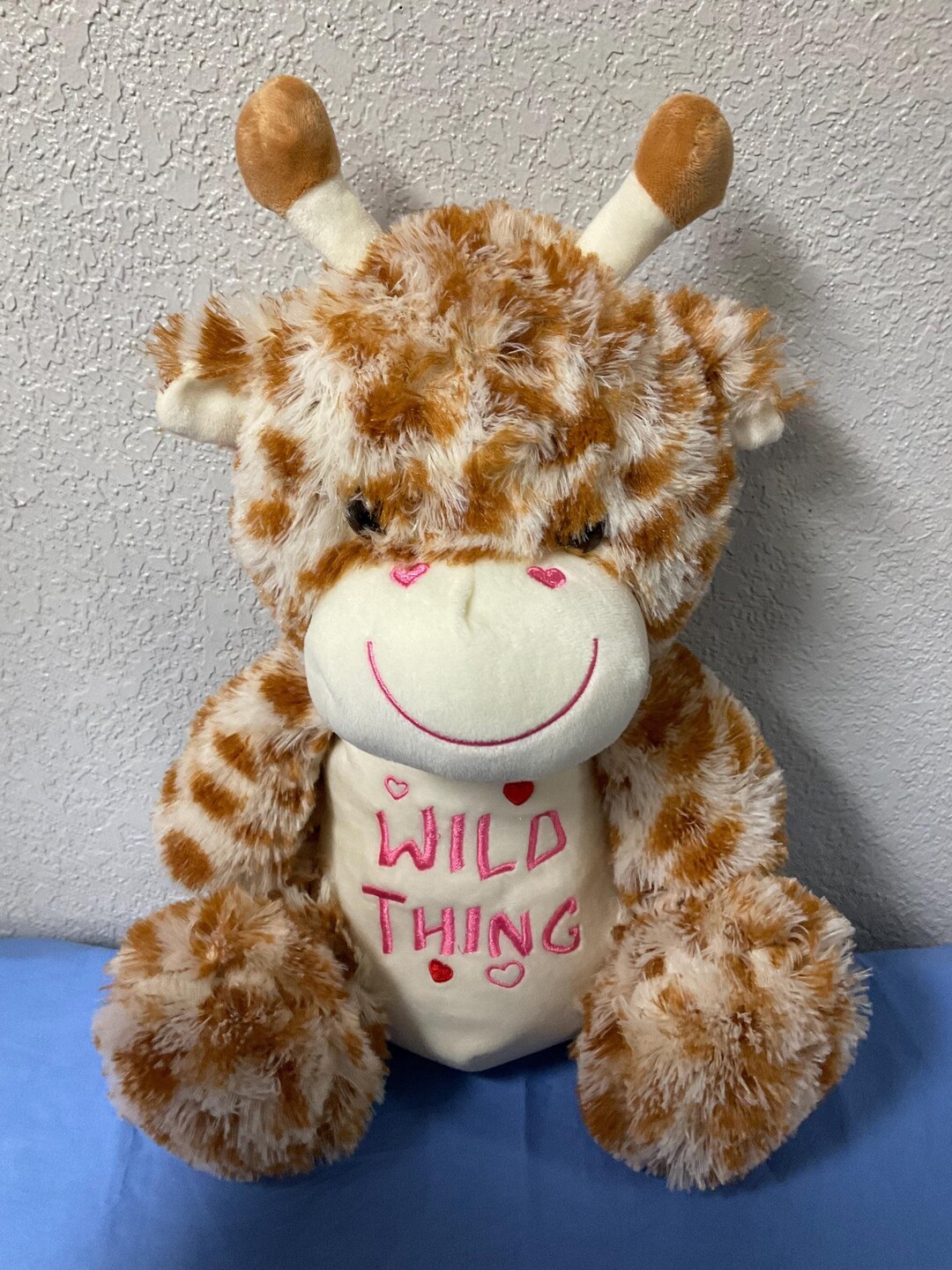 Hug & Luv Brown and Beige Plush Giraffe “wild Thing” Stuffed Animals ...