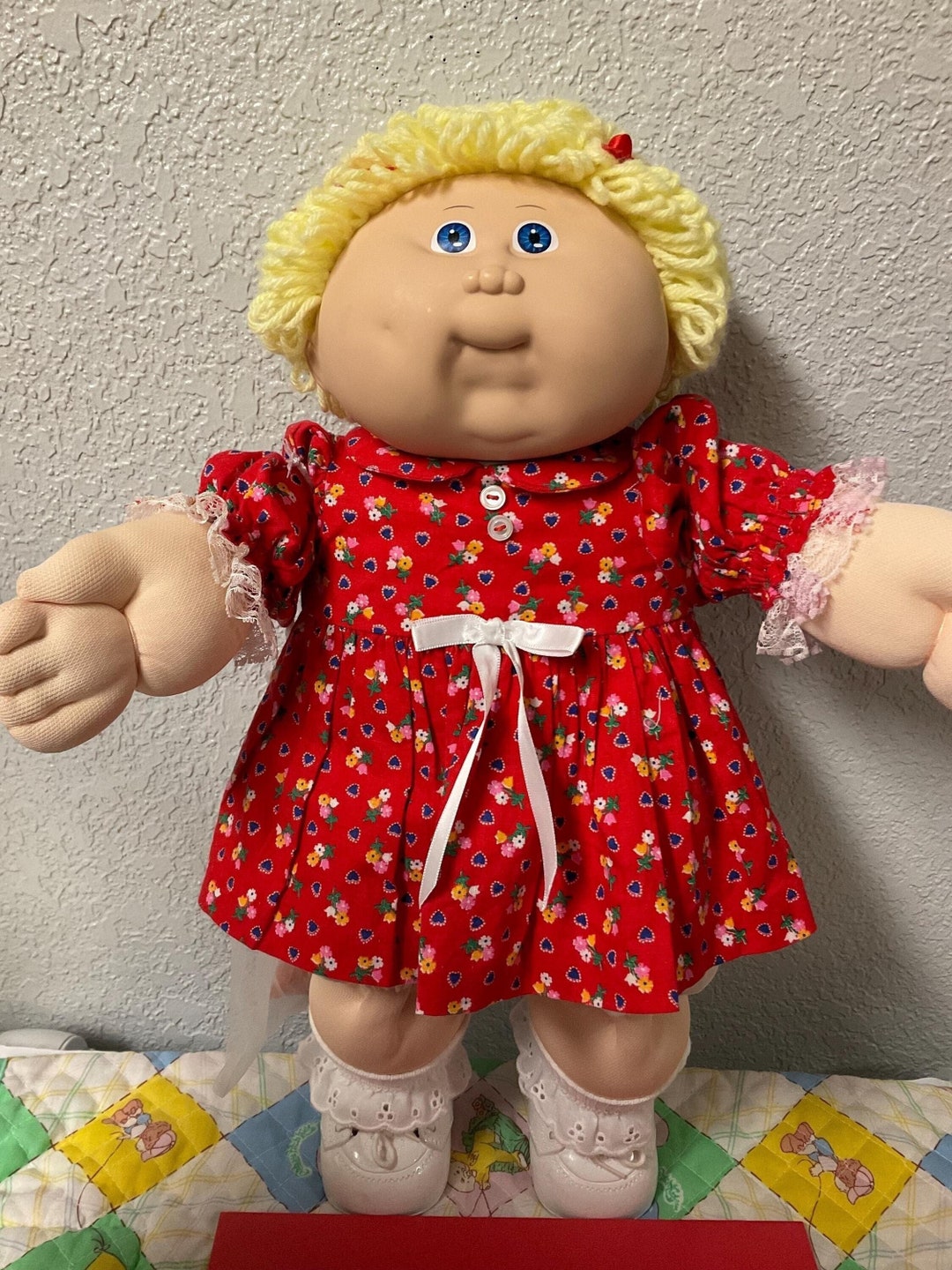 RARE Vintage Cabbage Patch Kid Girl Lemon Loops Blue Eyes Head Mold #14 ...