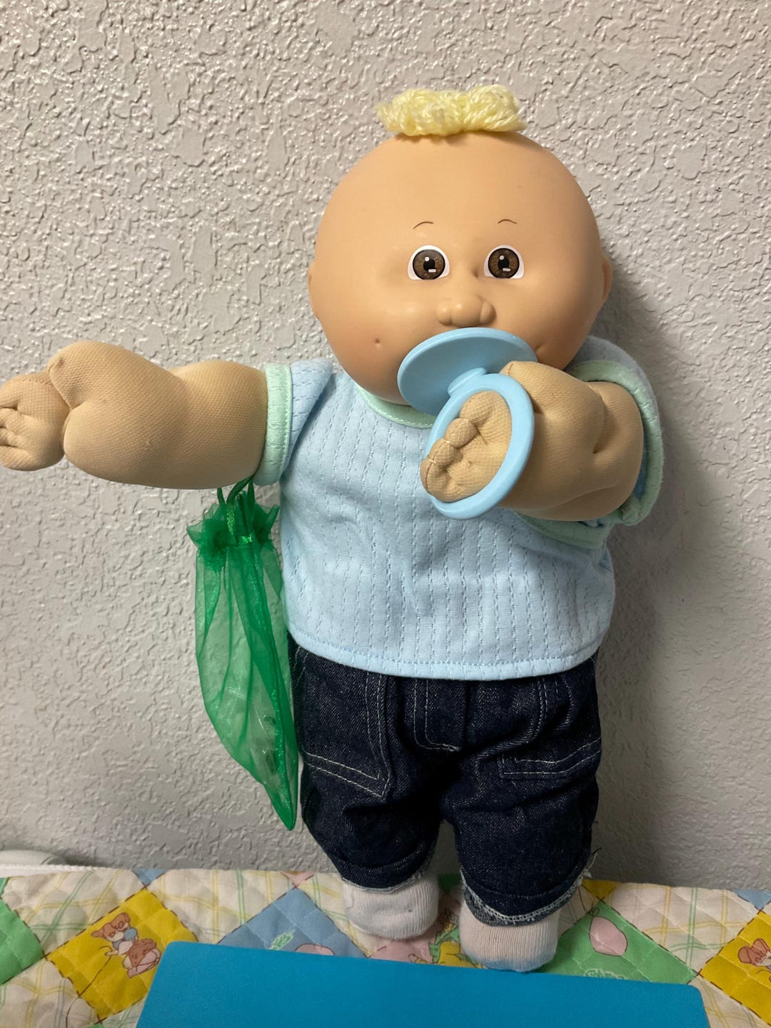 Vintage Cabbage Patch Kid Preemie Boy With Pacifier Head Mold #4 Lemon ...