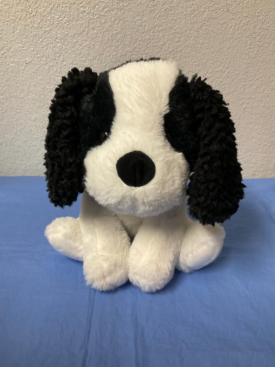 Black and White Restored Plush Dog Stuffed Animals Plush Toys Stuffies ...