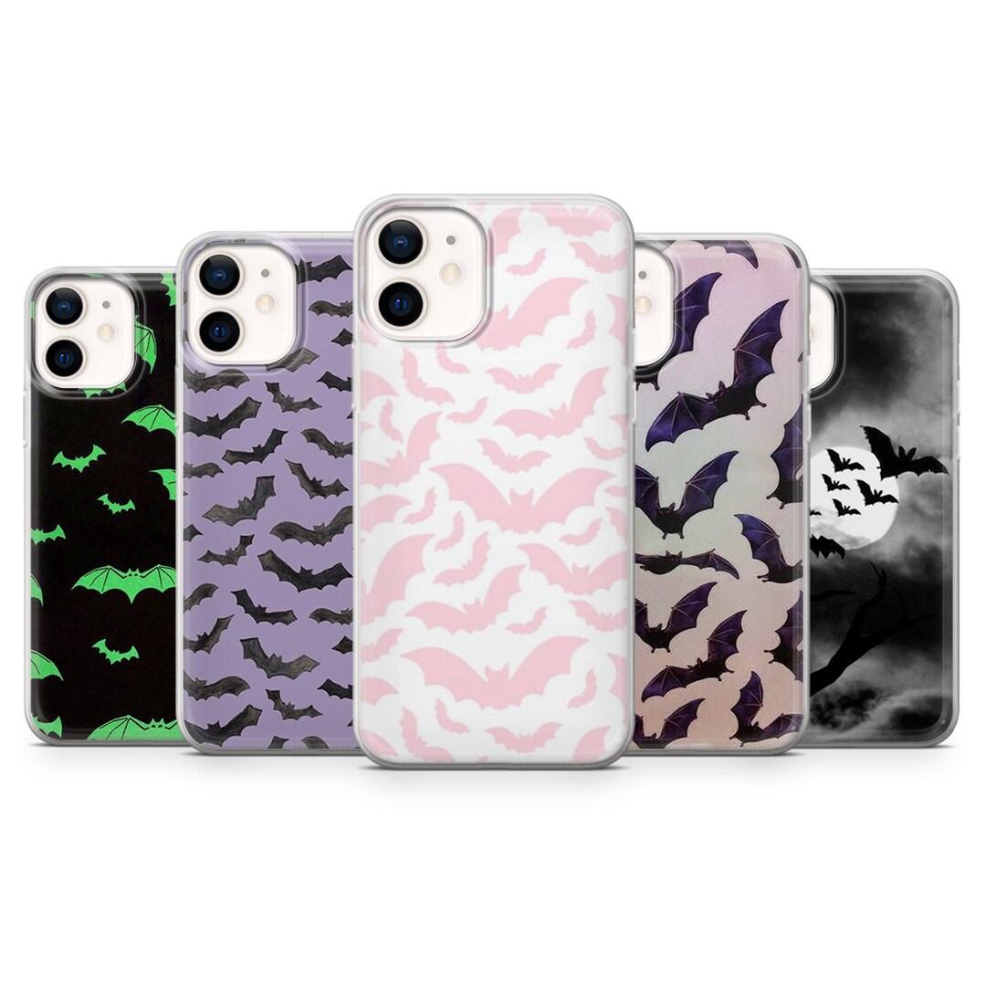 Bat Phone Case, Grunge Phone Cover for iPhone 16, 15, 14, 13, 12 Pro ...