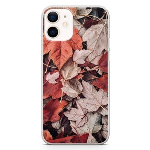 Fall Leaves Phone Cover, Autumn Phone Case for iPhone 17, 16, 15, 14 ...