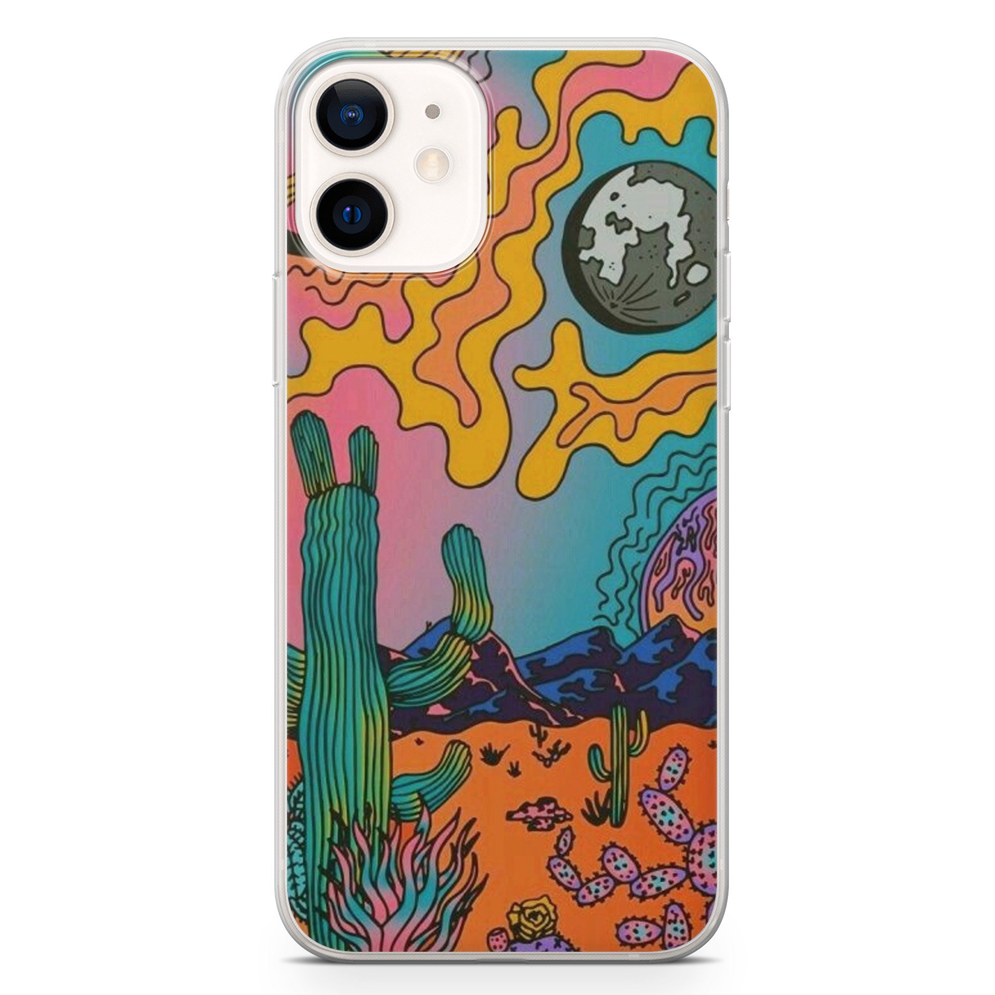 Trippy Phone Case, Psychedelic Phone Cover for iPhone 17, 16, 15, 14 ...