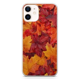 Fall Leaves Phone Cover, Autumn Phone Case for iPhone 16, 15, 14, 13 ...