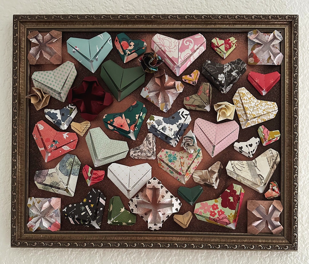 Paper Heart Collage 18.25" X 22.5" - Etsy