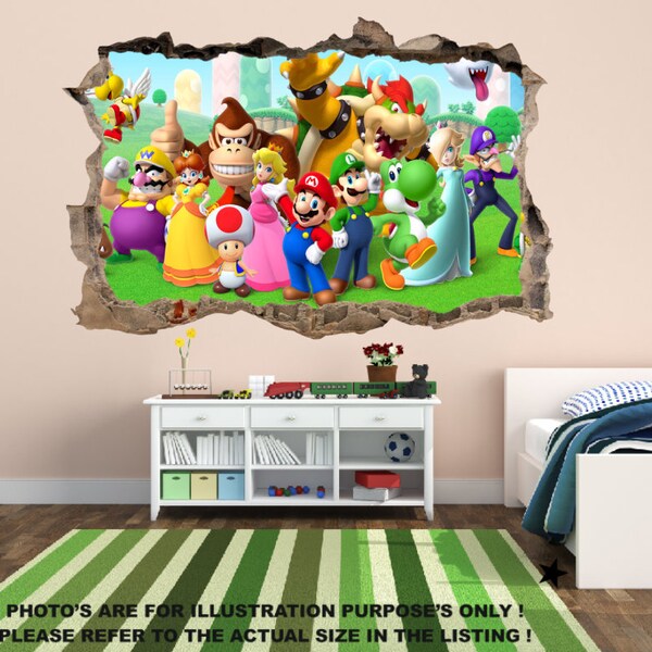 Super Mario Decal - Etsy