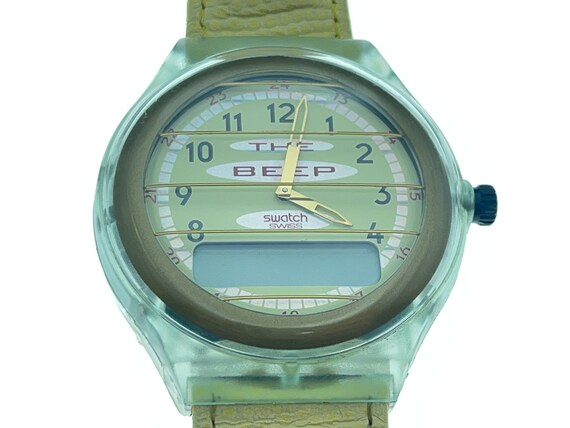 Vintage Men Swatch the Beep - Pager - AG 1994 - Gem