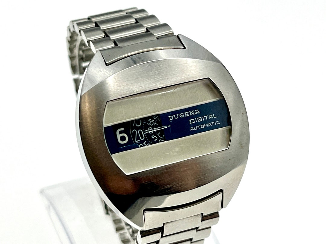 Dugena Digital Automatic Jump Hour Watch - Etsy