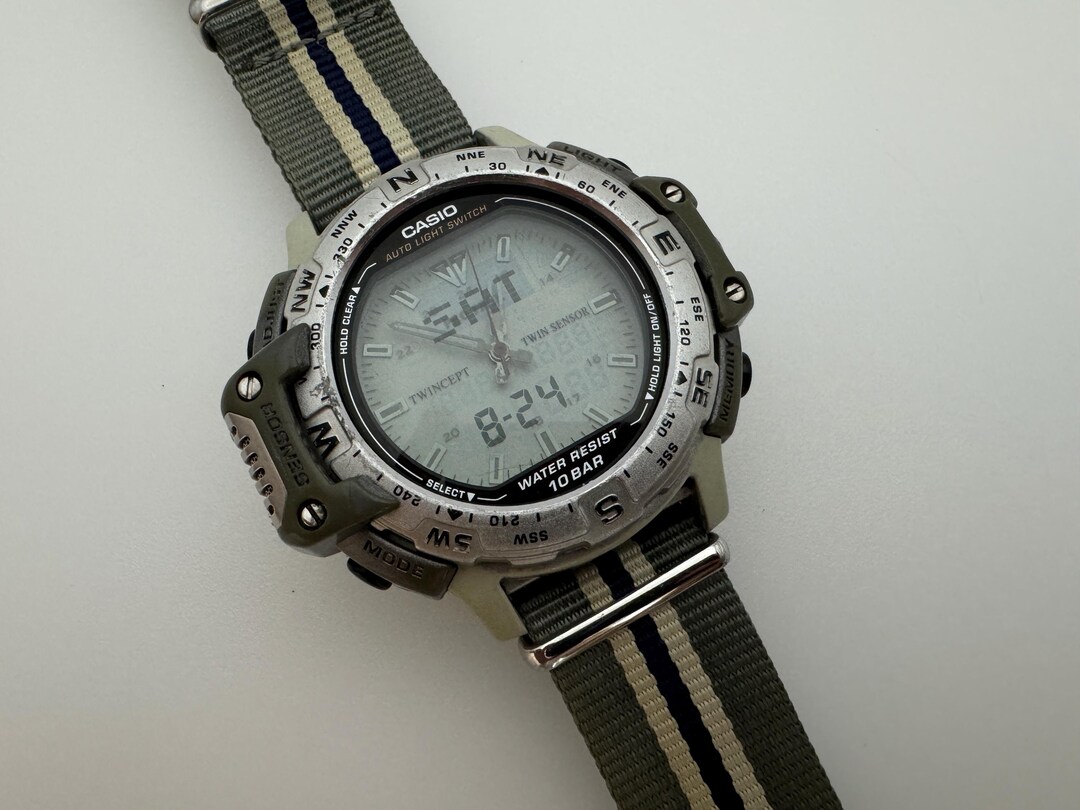 Casio Protrek TWINCEPT PRT-500 Men Dual Sensor - Etsy