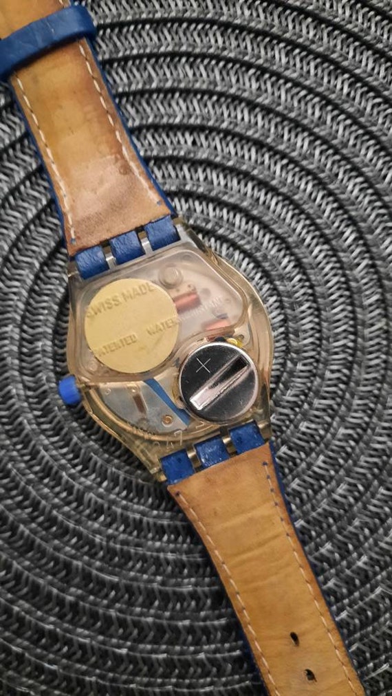 1992 Swiss Swatch Watch Musical Tone In Blue SLK100 c… - Gem