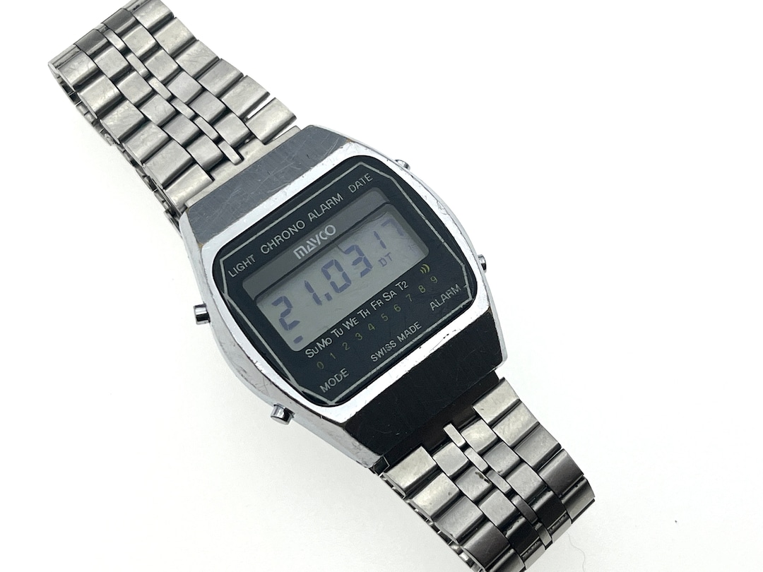 Digital Swiss Watch | MAVCO | Quartz Watch - Etsy