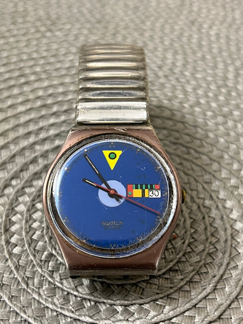 1989 Swatch Watch Tango Azul GX401 Blue Collectible - Etsy