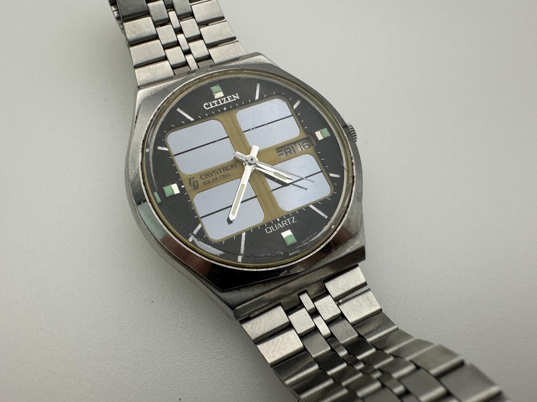 Citizen Crystron Solar Cell Watch Collectible - Etsy