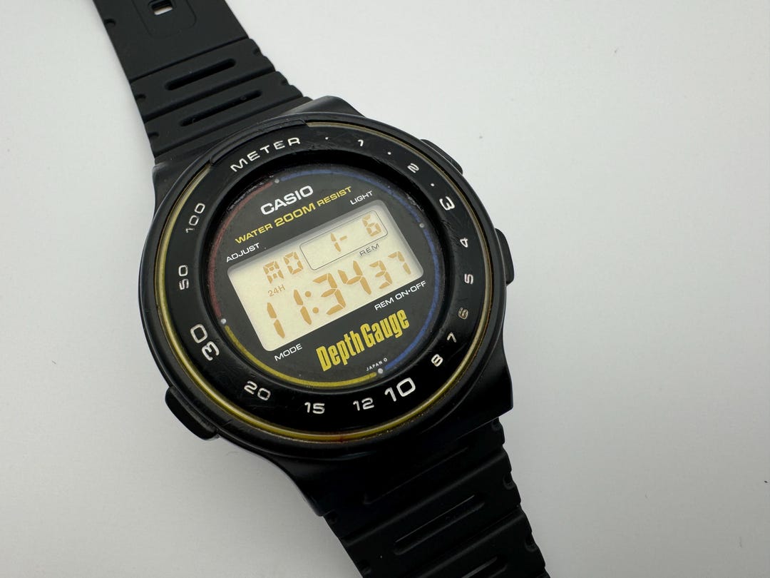 Casio Depth Gauge Watch DW-250DG 200m - Etsy