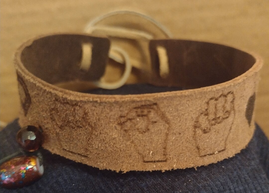 ASL Mom Leather Arm Band - Etsy