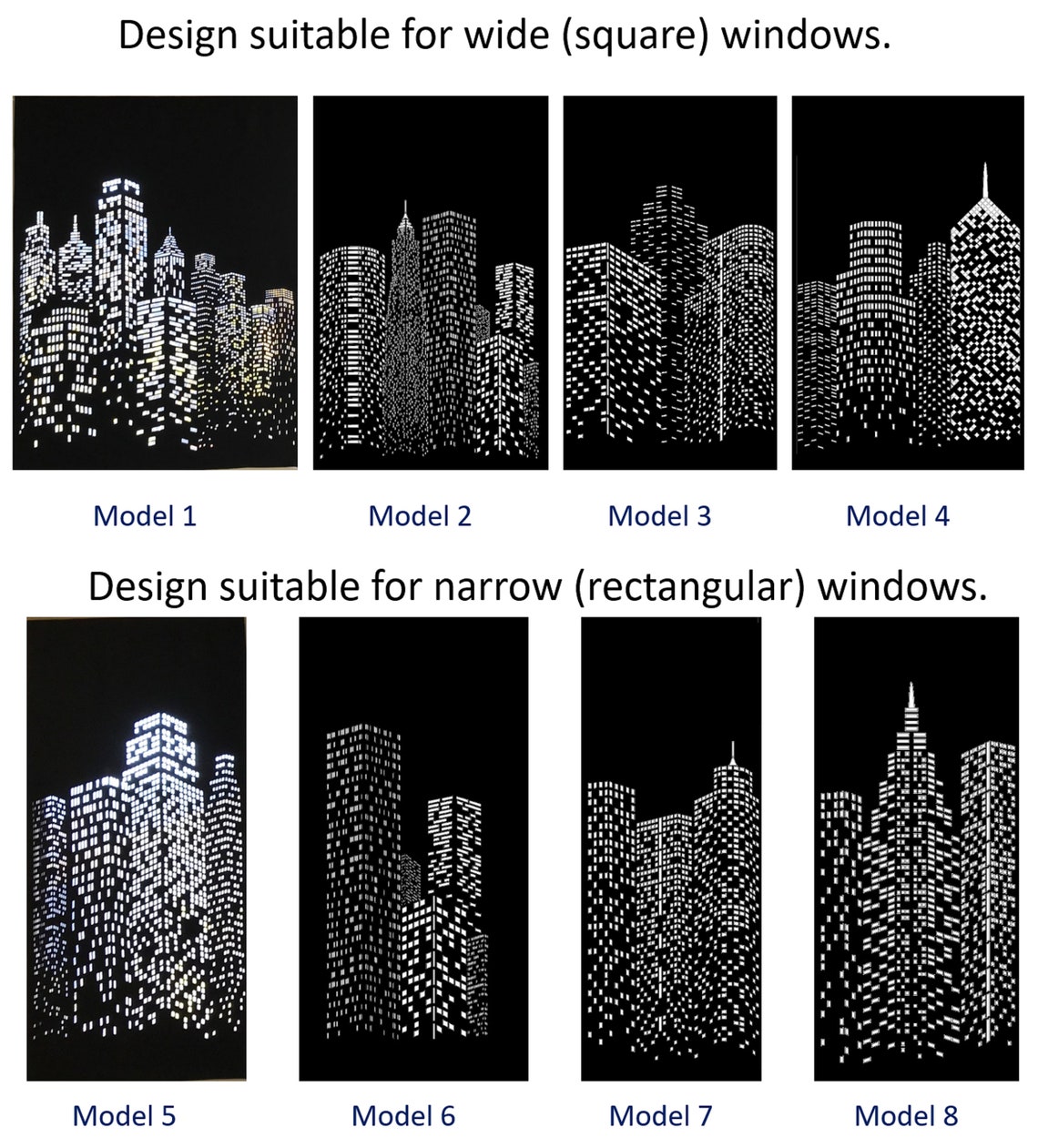 Custom Blackout Window Shade, Modern City Skyline Design - Etsy