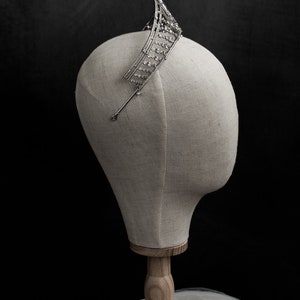 Bridal Weeding Tiara Regal Elegance Zircon Crown in Gold-plated Silver ...