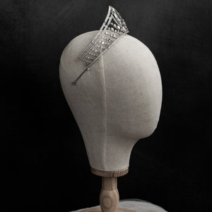 Bridal Weeding Tiara Regal Elegance Zircon Crown in Gold-plated Silver ...