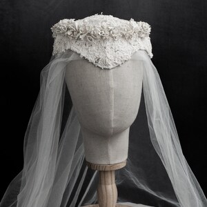 Grace Kelly Inspired Juliet Cap: Vintage French Lace & Pearl Bridal ...