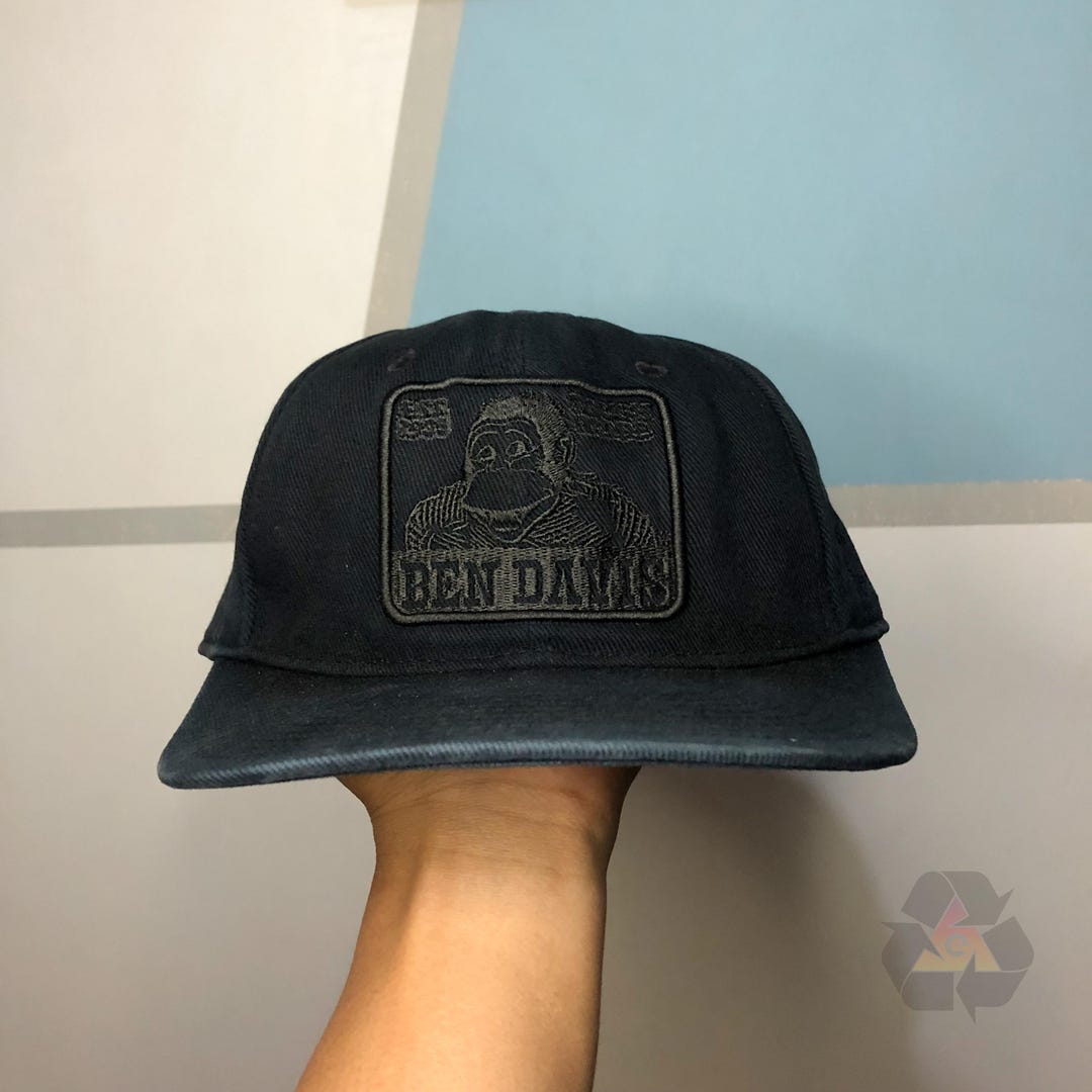 Ben Davis Cap Black on Black Logo Vintage - Etsy